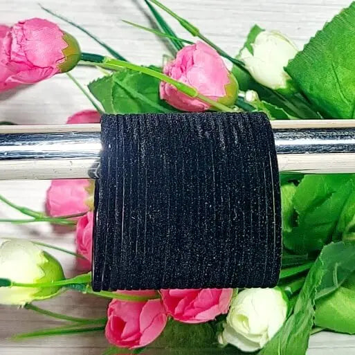 Cute Velvet Bangles Black Adorable Elegance in Black